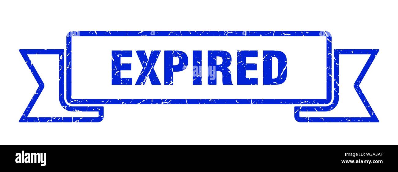 expired grunge ribbon. expired sign. expired banner Stock Vector Image ...