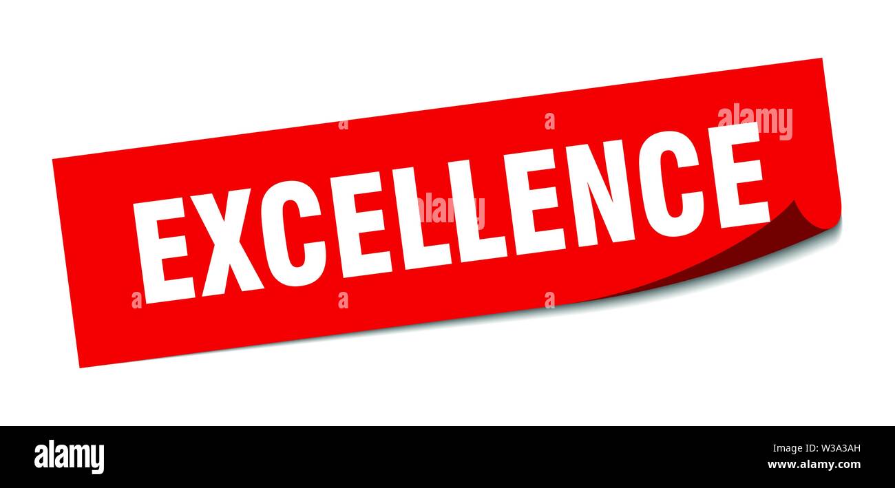 excellence sticker. excellence square isolated sign. excellence Stock ...