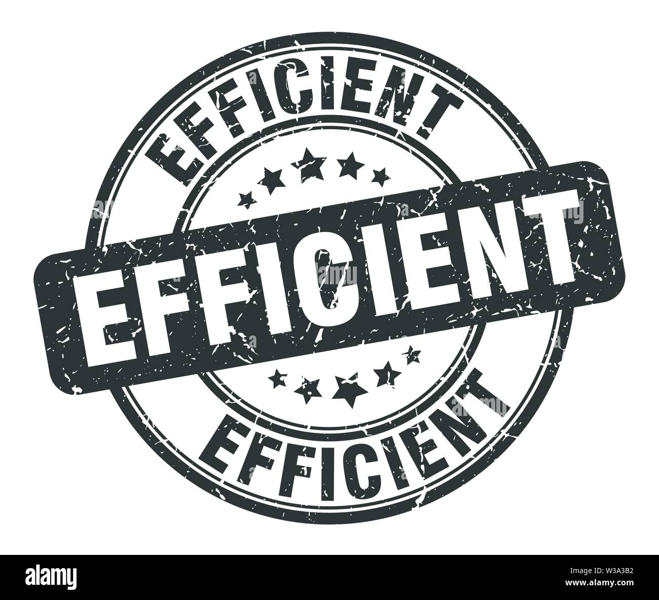efficient stamp. efficient round grunge sign. efficient Stock Vector ...