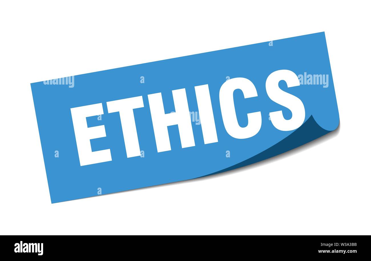 ethics sticker. ethics square isolated sign. ethics Stock Vector Image ...