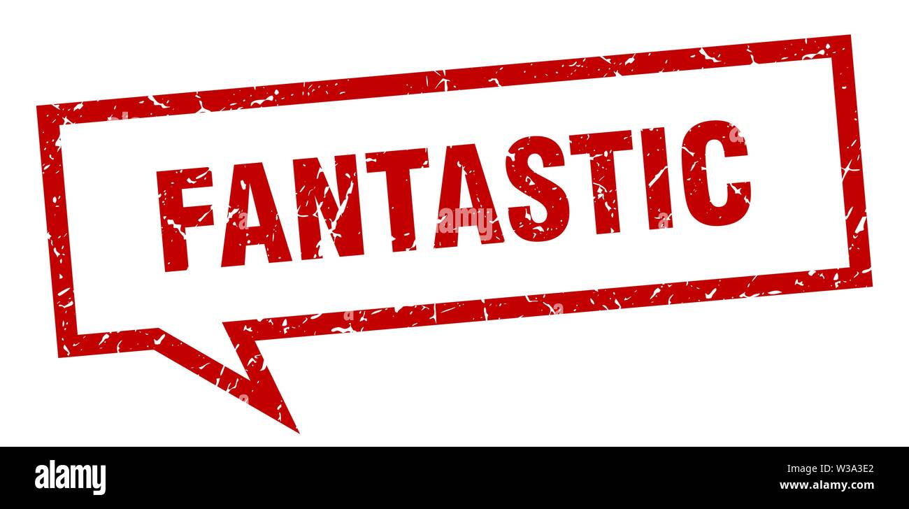 fantastic sign. fantastic square speech bubble. fantastic Stock Vector ...