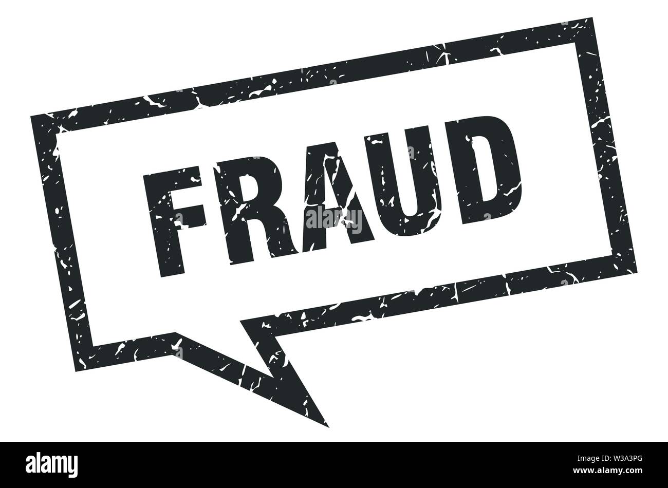 fraud sign. fraud square speech bubble. fraud Stock Vector Image & Art ...
