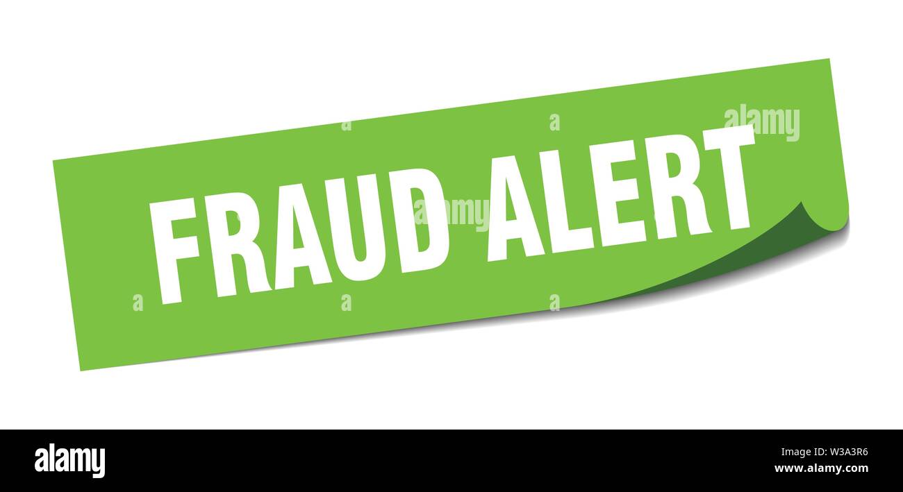 fraud alert sticker. fraud alert square isolated sign. fraud alert ...