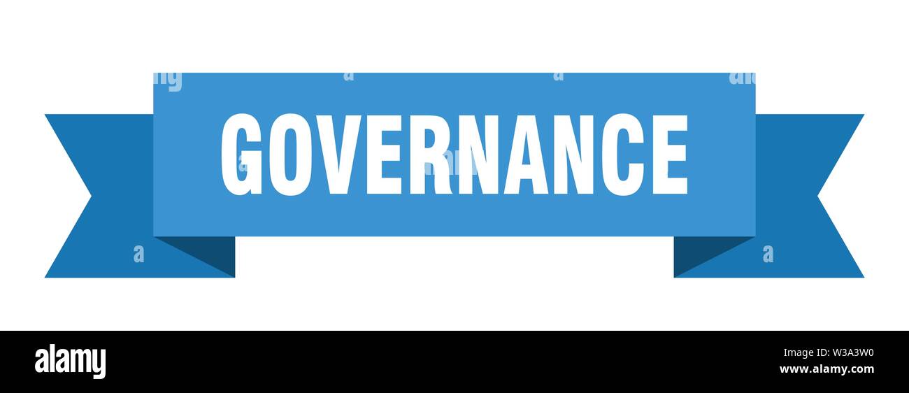 governance ribbon. governance isolated sign. governance banner Stock ...
