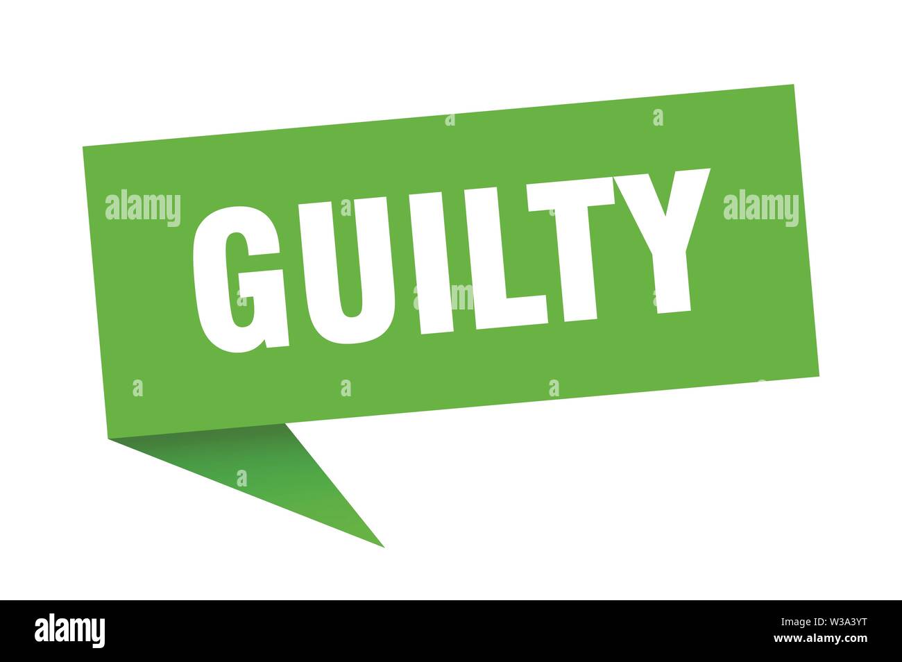 Guilty speech Stock Vector Images - Alamy
