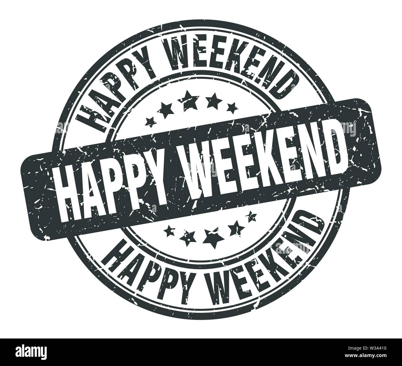 happy weekend stamp. happy weekend round grunge sign. happy weekend ...
