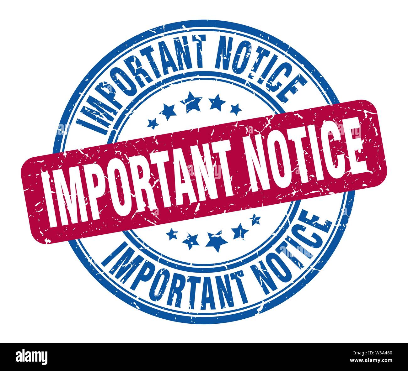 important notice stamp. important notice round grunge sign. important ...