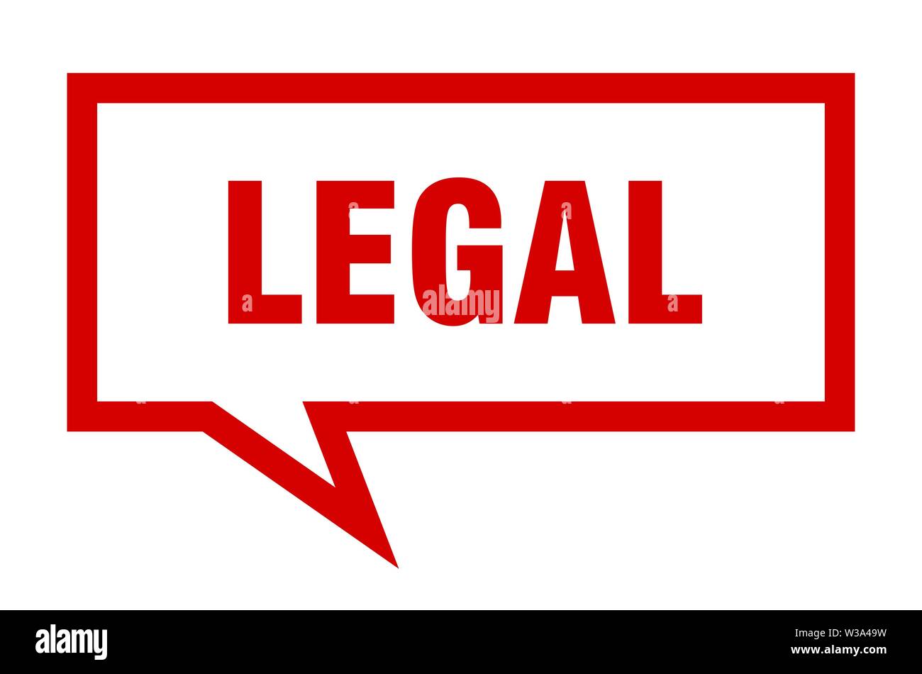 legal sign. legal square speech bubble. legal Stock Vector Image & Art ...