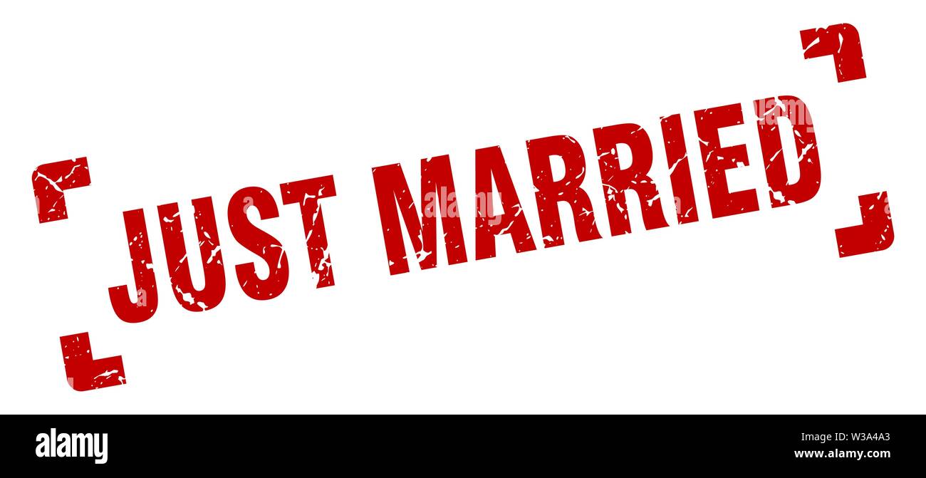 just married stamp. just married square grunge sign. just married Stock ...