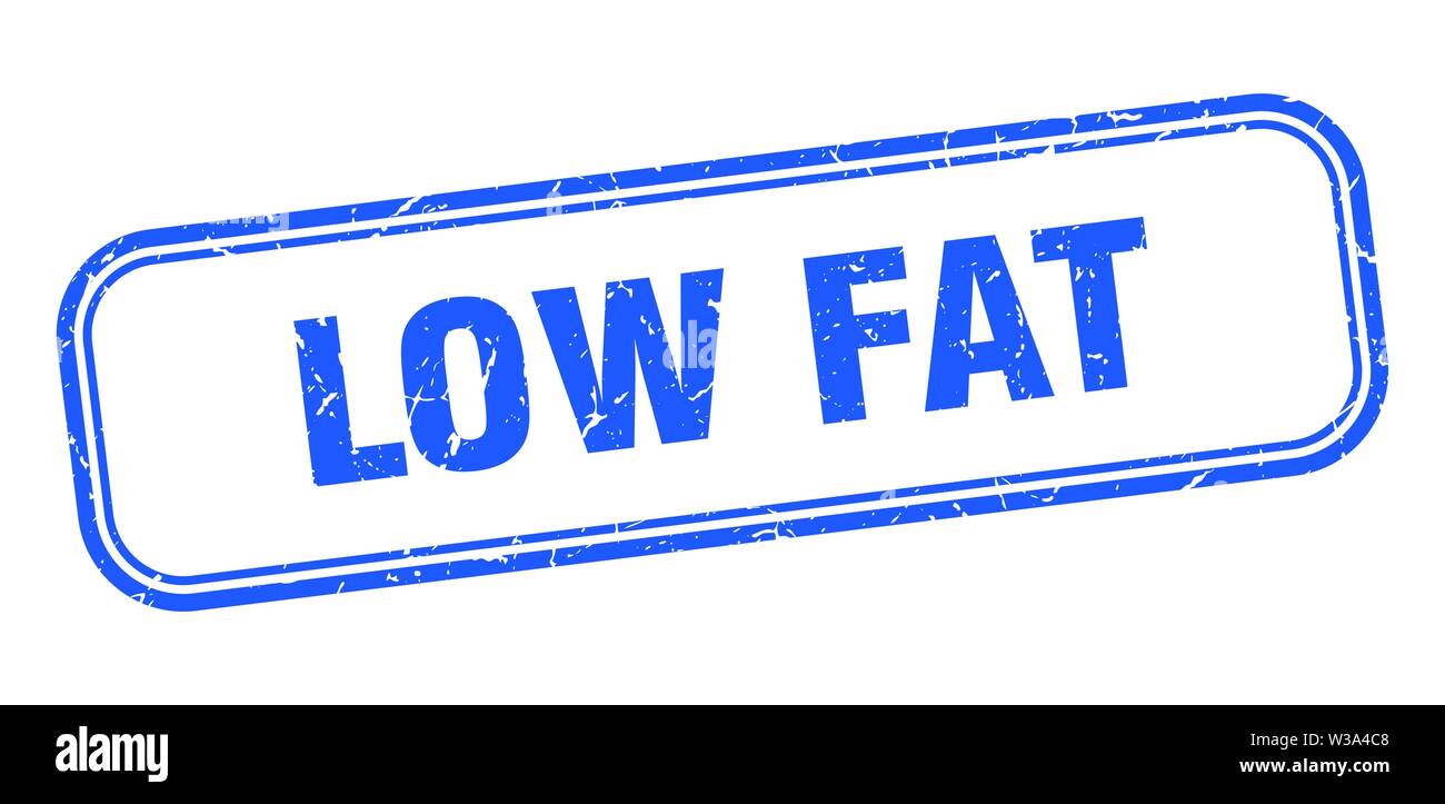 low fat stamp. low fat square grunge sign. low fat Stock Vector Image ...