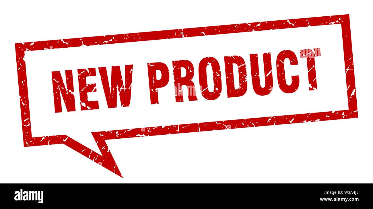 new product sign. new product square speech bubble. new product Stock ...