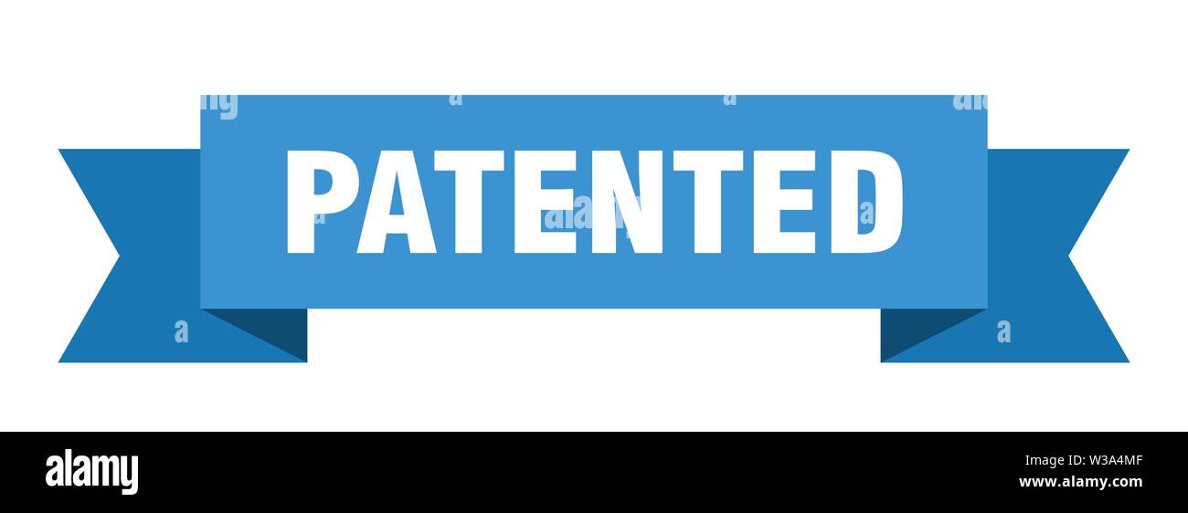 patented ribbon. patented isolated sign. patented banner Stock Vector ...