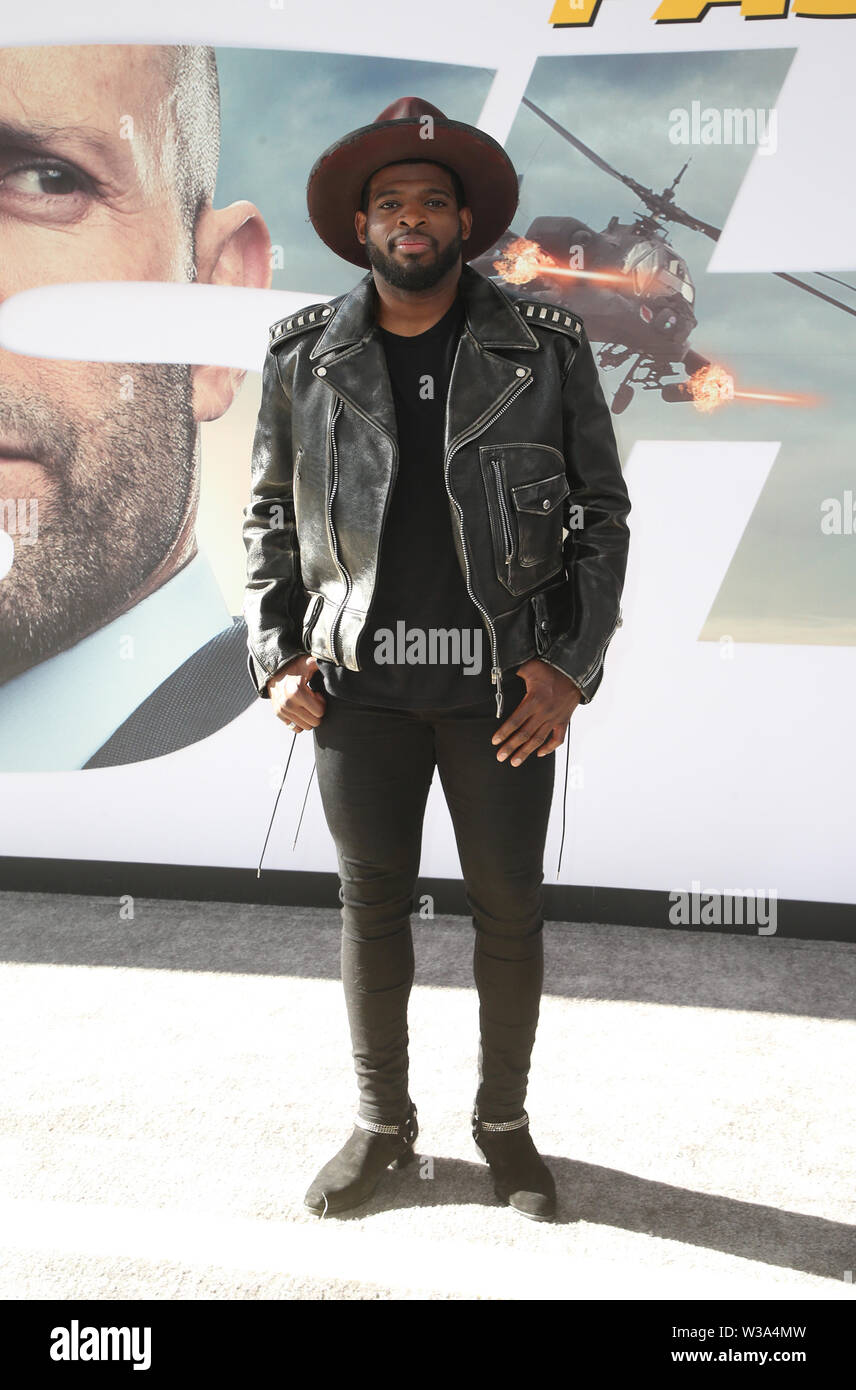 Los Angeles, USA. 13th July, 2019. PK Subban, attends The Fast ...