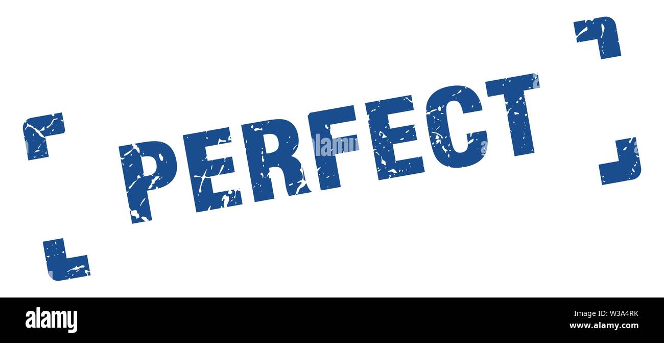 perfect stamp. perfect square grunge sign. perfect Stock Vector Image ...