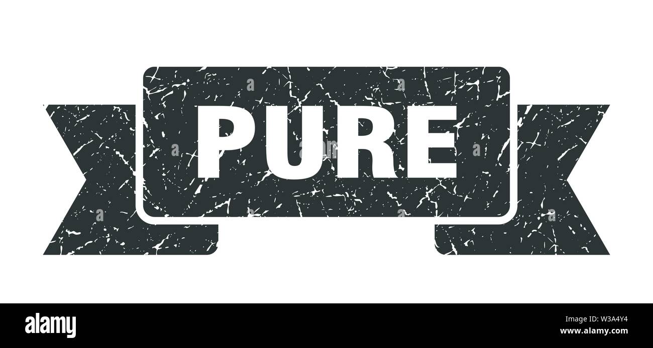 pure grunge ribbon. pure sign. pure banner Stock Vector Image & Art - Alamy