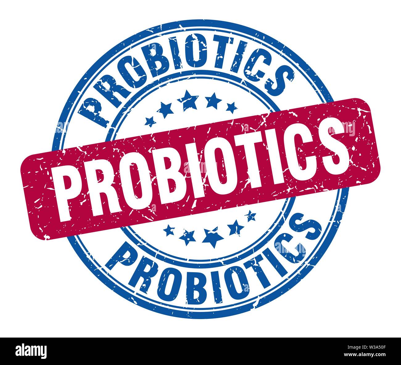 probiotics stamp. probiotics round grunge sign. probiotics Stock Vector ...