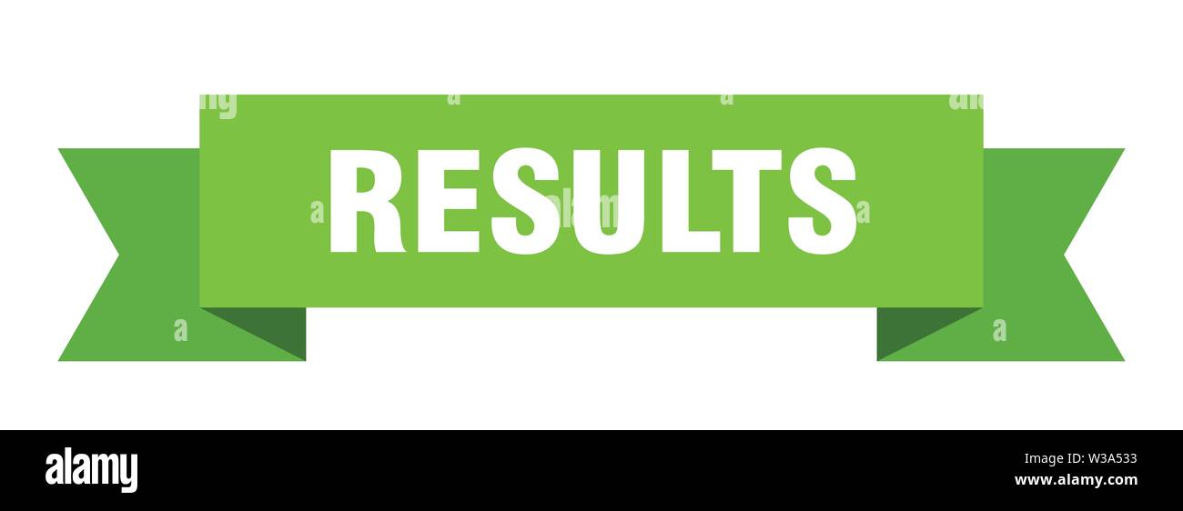 results ribbon. results isolated sign. results banner Stock Vector ...