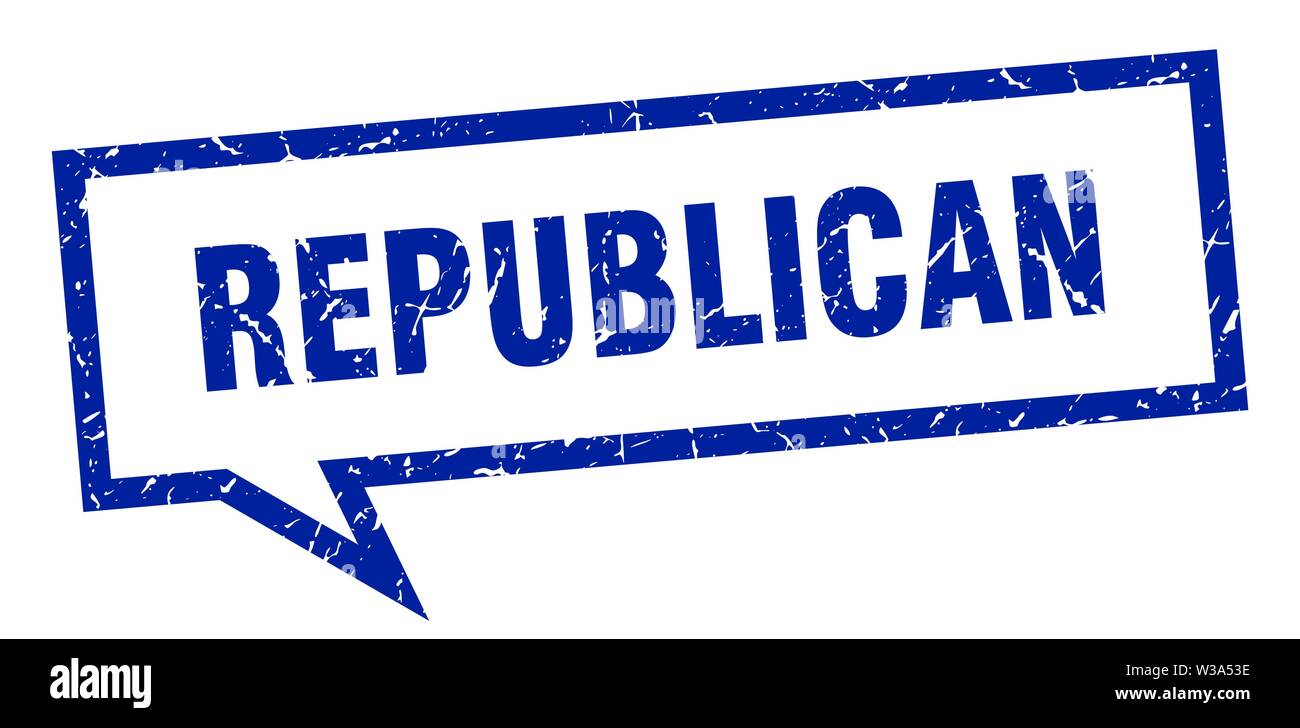republican sign. republican square speech bubble. republican Stock ...