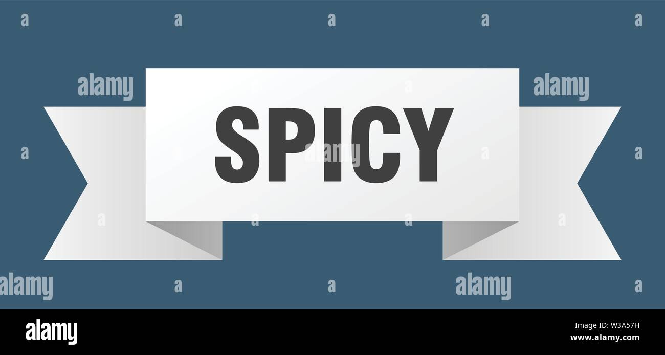 spicy ribbon. spicy isolated sign. spicy banner Stock Vector Image ...