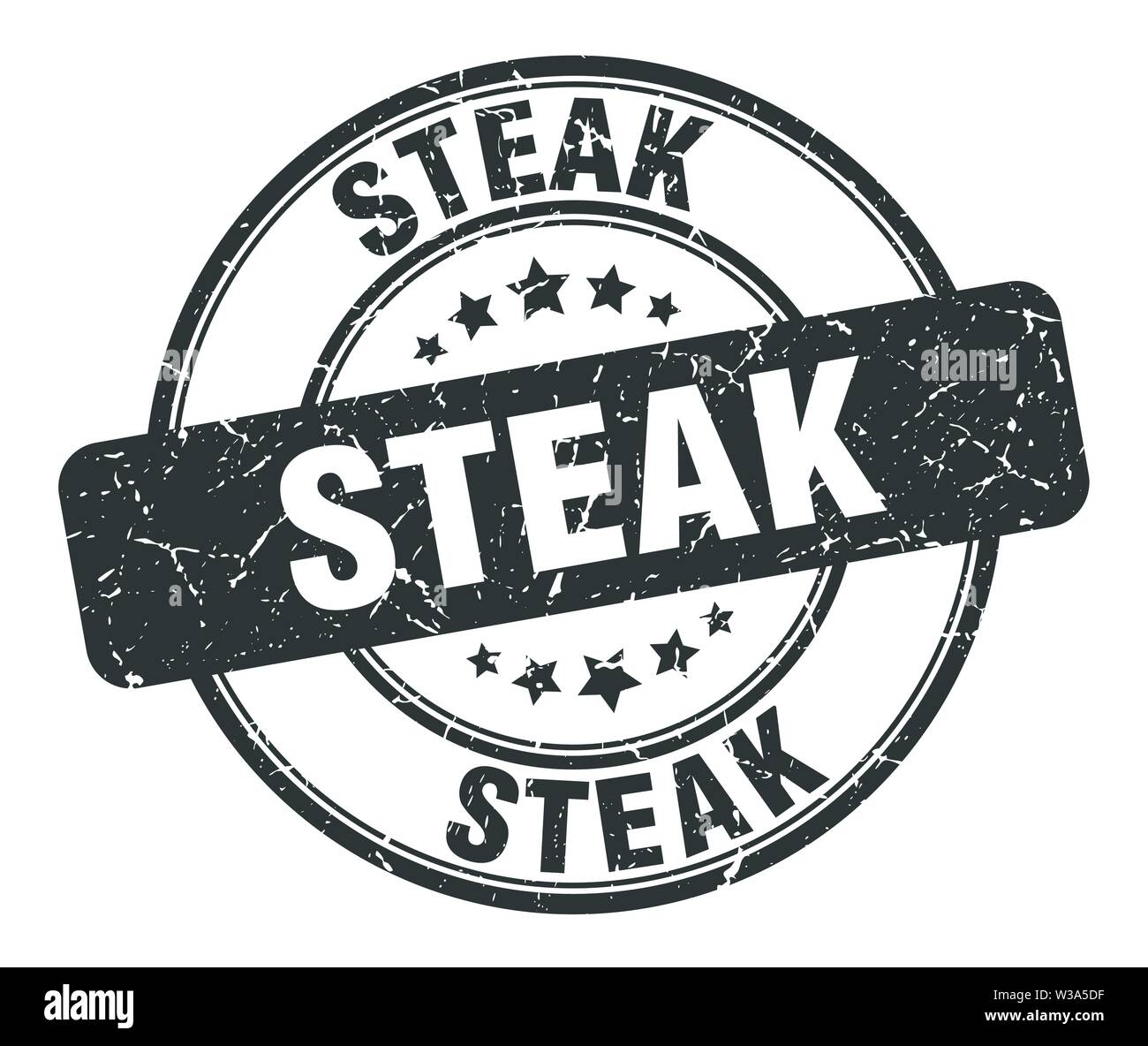 steak stamp. steak round grunge sign. steak Stock Vector Image & Art ...