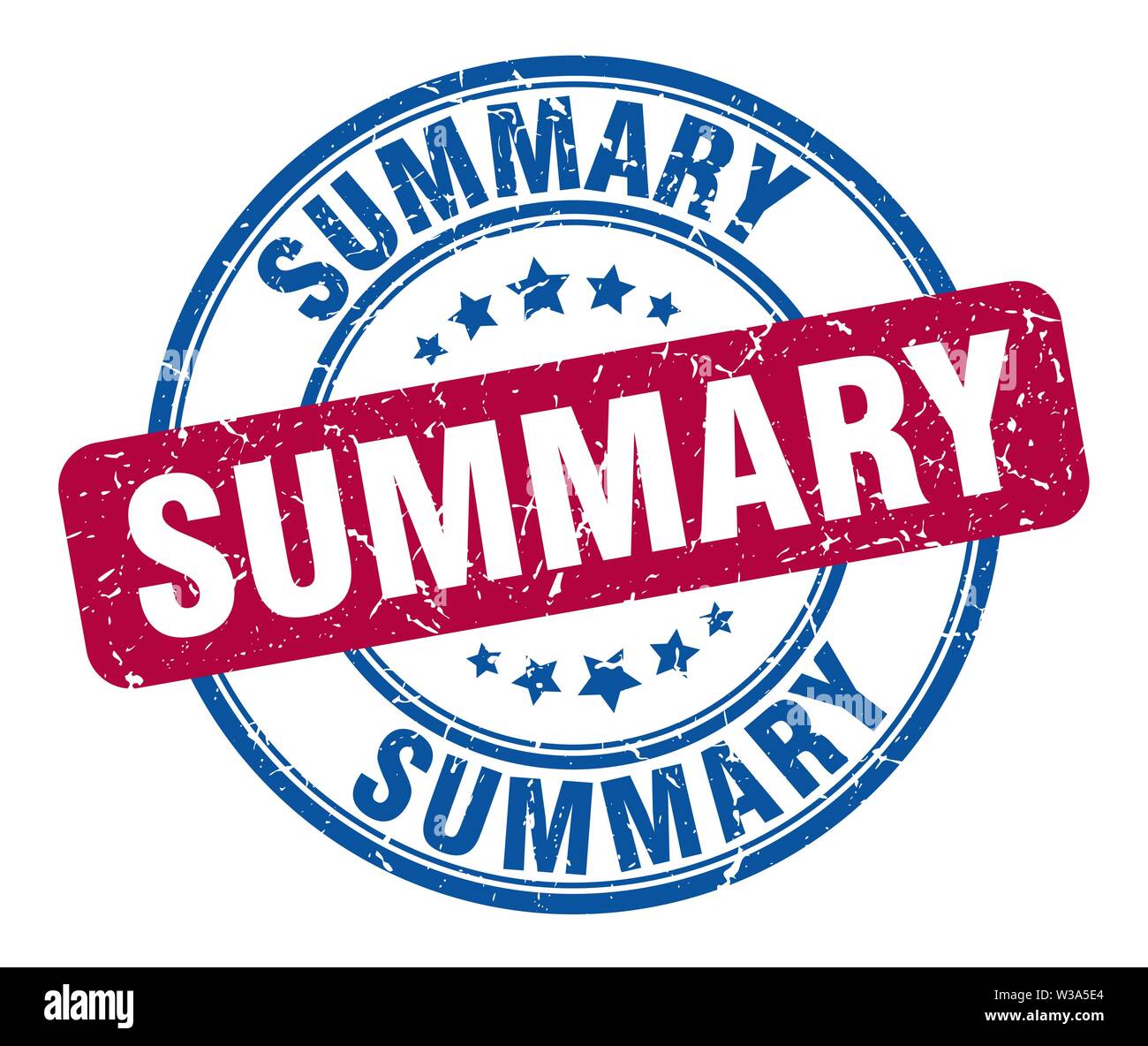 summary stamp. summary round grunge sign. summary Stock Vector Image ...