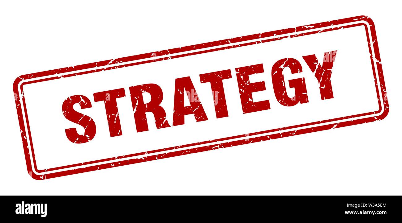 strategy stamp. strategy square grunge sign. strategy Stock Vector ...