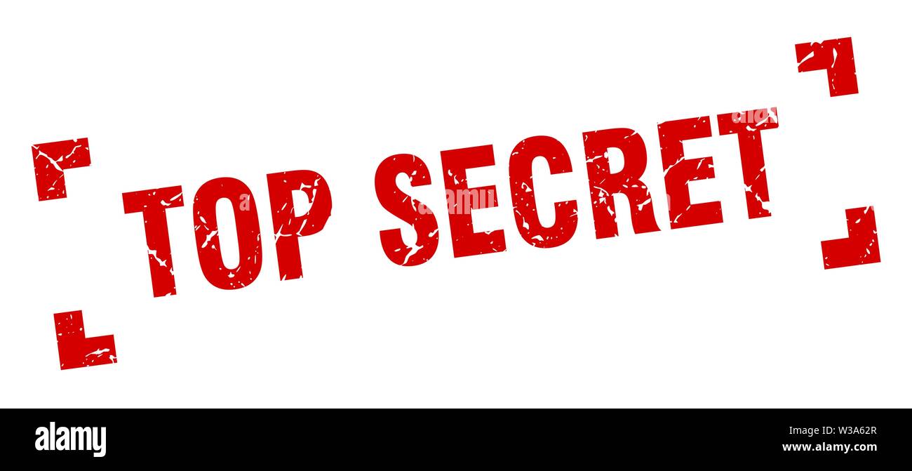 top secret stamp. top secret square grunge sign. top secret Stock ...