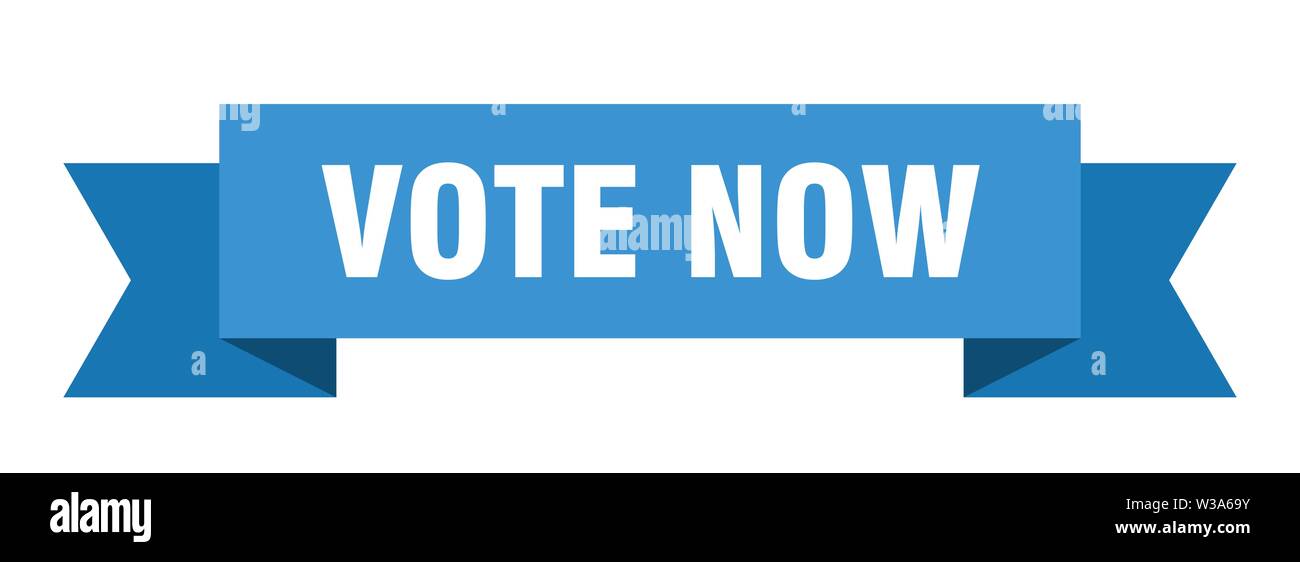 vote now ribbon. vote now isolated sign. vote now banner Stock Vector ...