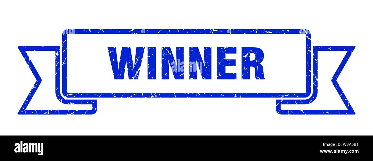 winner grunge ribbon. winner sign. winner banner Stock Vector Image ...