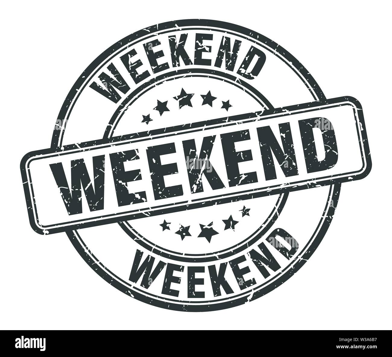 weekend stamp. weekend round grunge sign. weekend Stock Vector Image ...