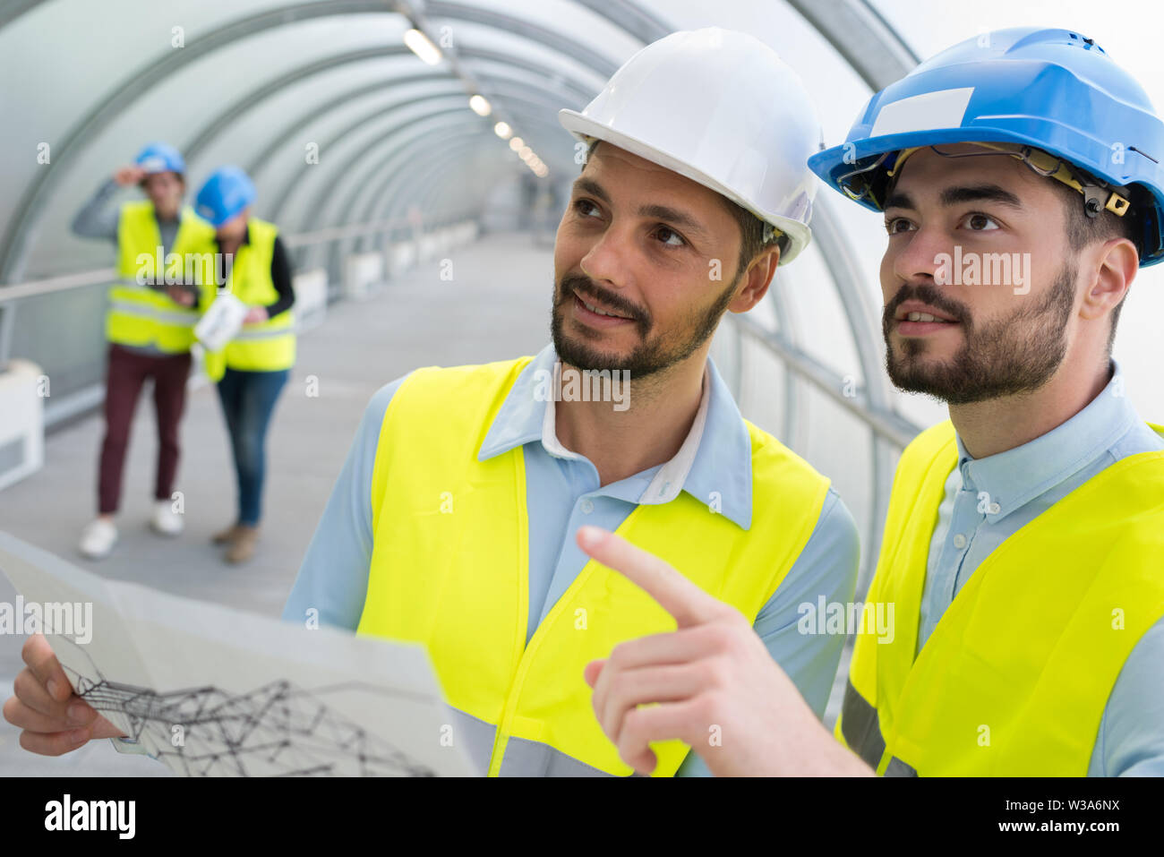 portrait of engineering team work Stock Photo - Alamy