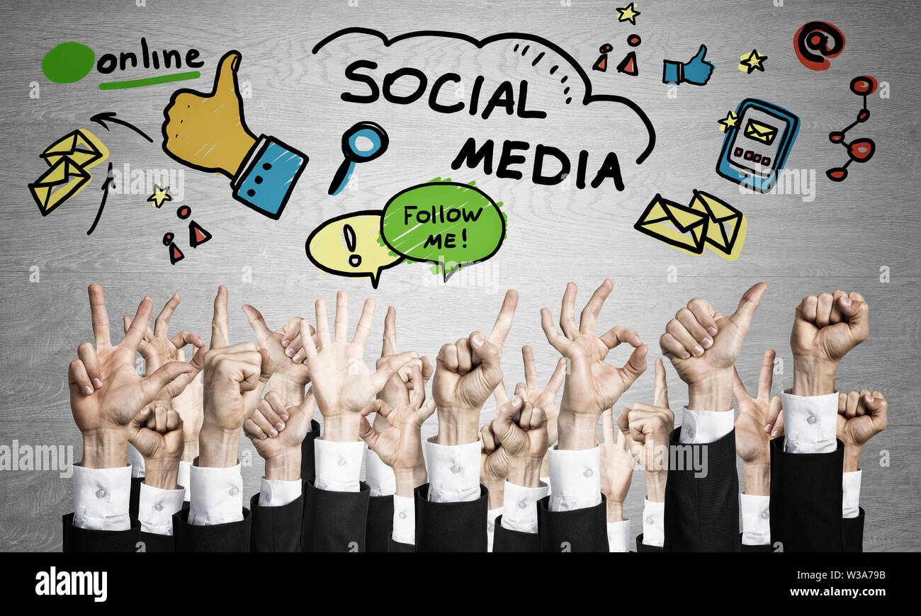 Set of hand gestures Stock Photo - Alamy
