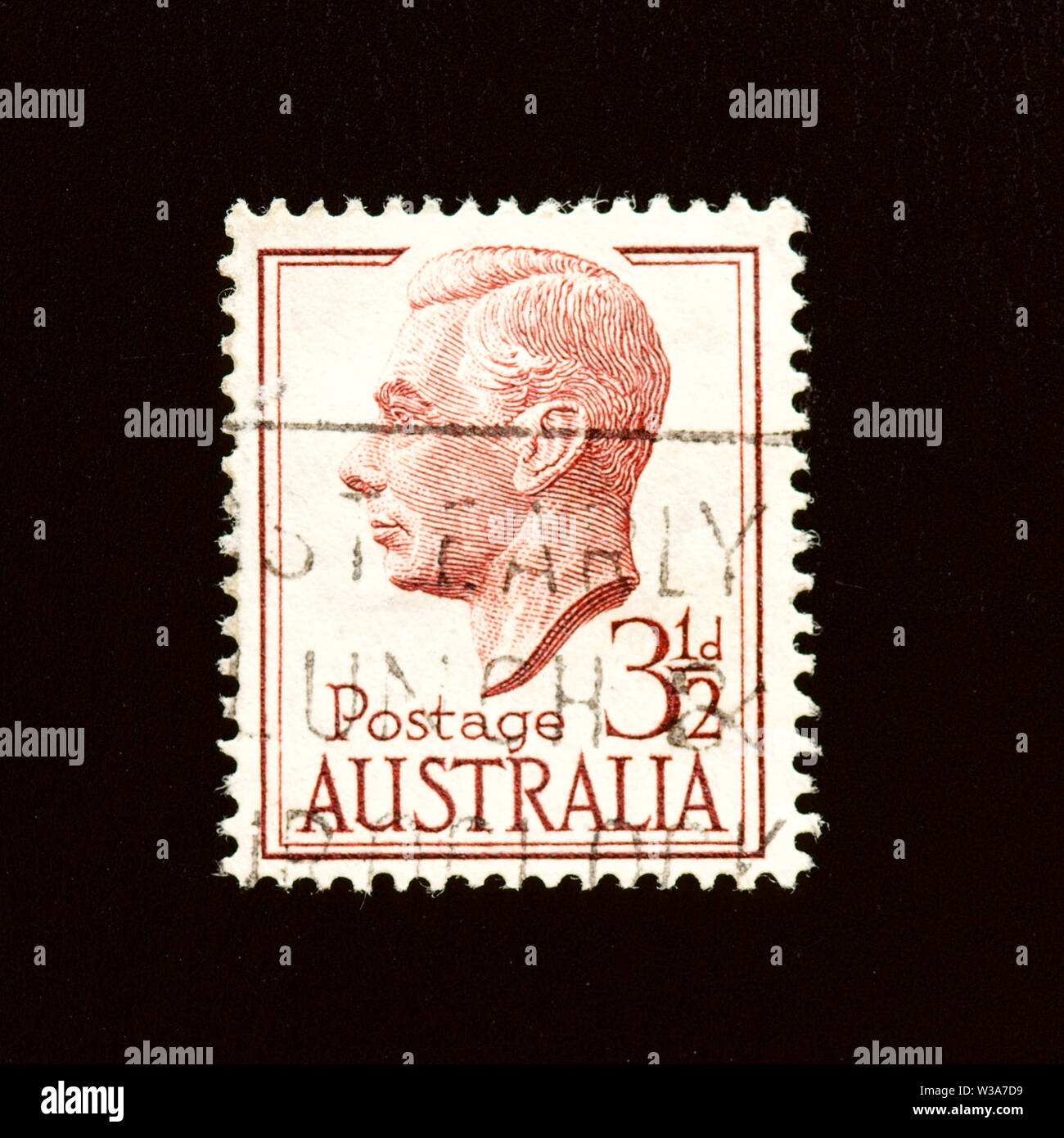 Australia Postage Stamp - 1950 3 1/2d Stock Photo - Alamy