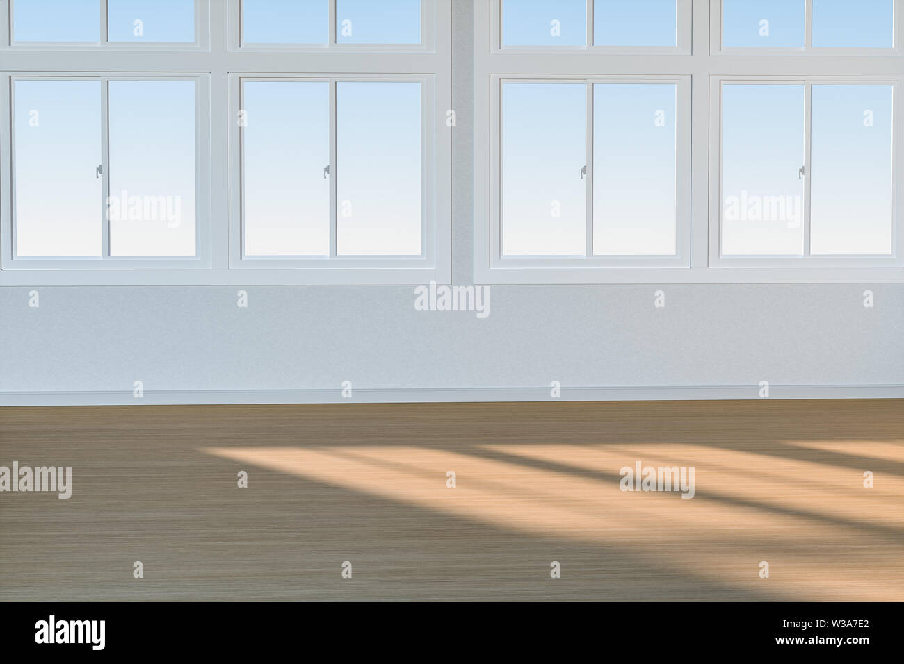 The cleaning house and the sunshine from the window, 3d rendering ...