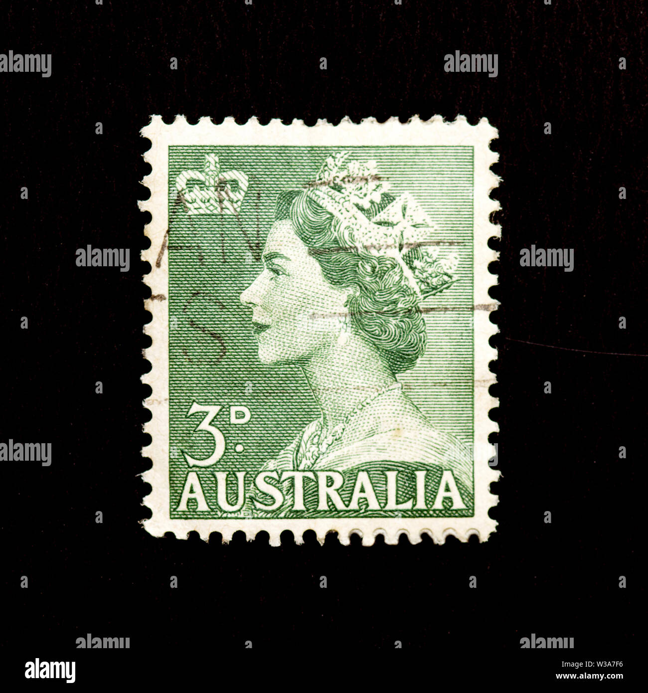 Australia Postage Stamp - 1953 3d Stock Photo - Alamy