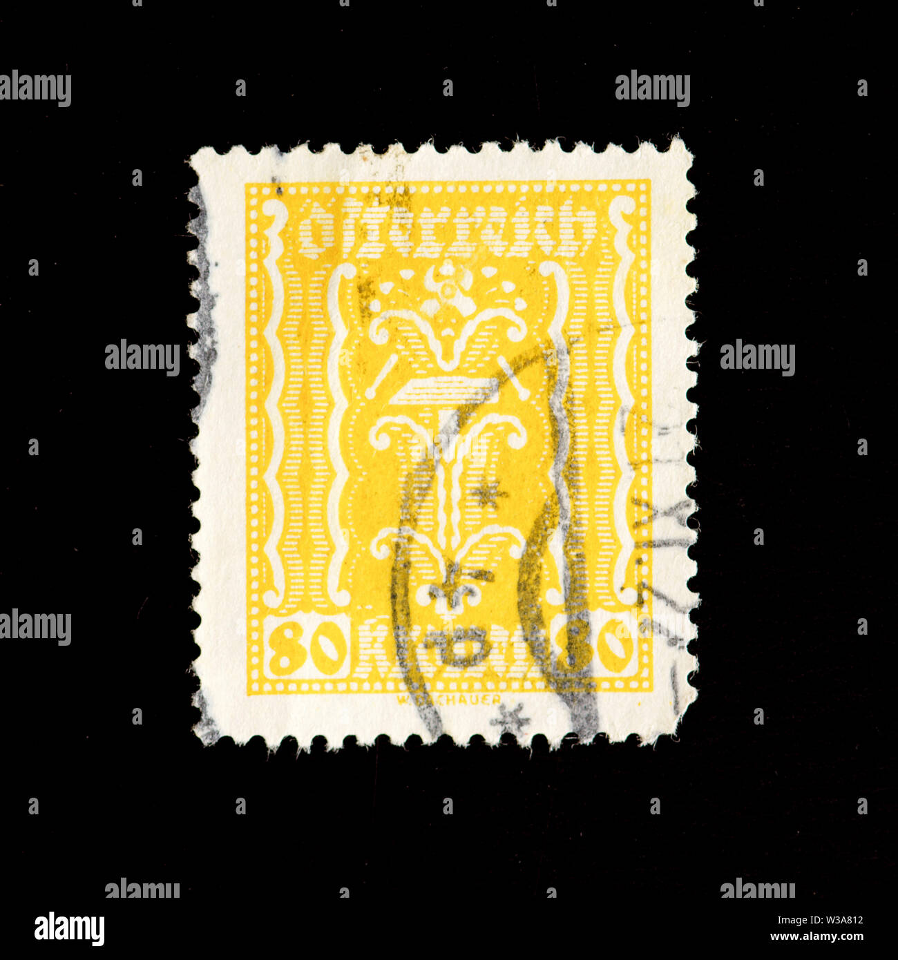 Austria Postage Stamp - 1922 80 Kronen Stock Photo - Alamy