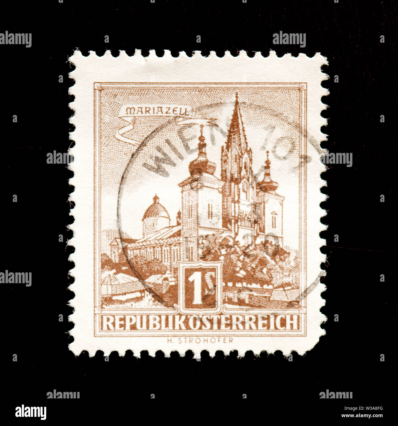 Austria Postage Stamp - 1957 Stock Photo - Alamy