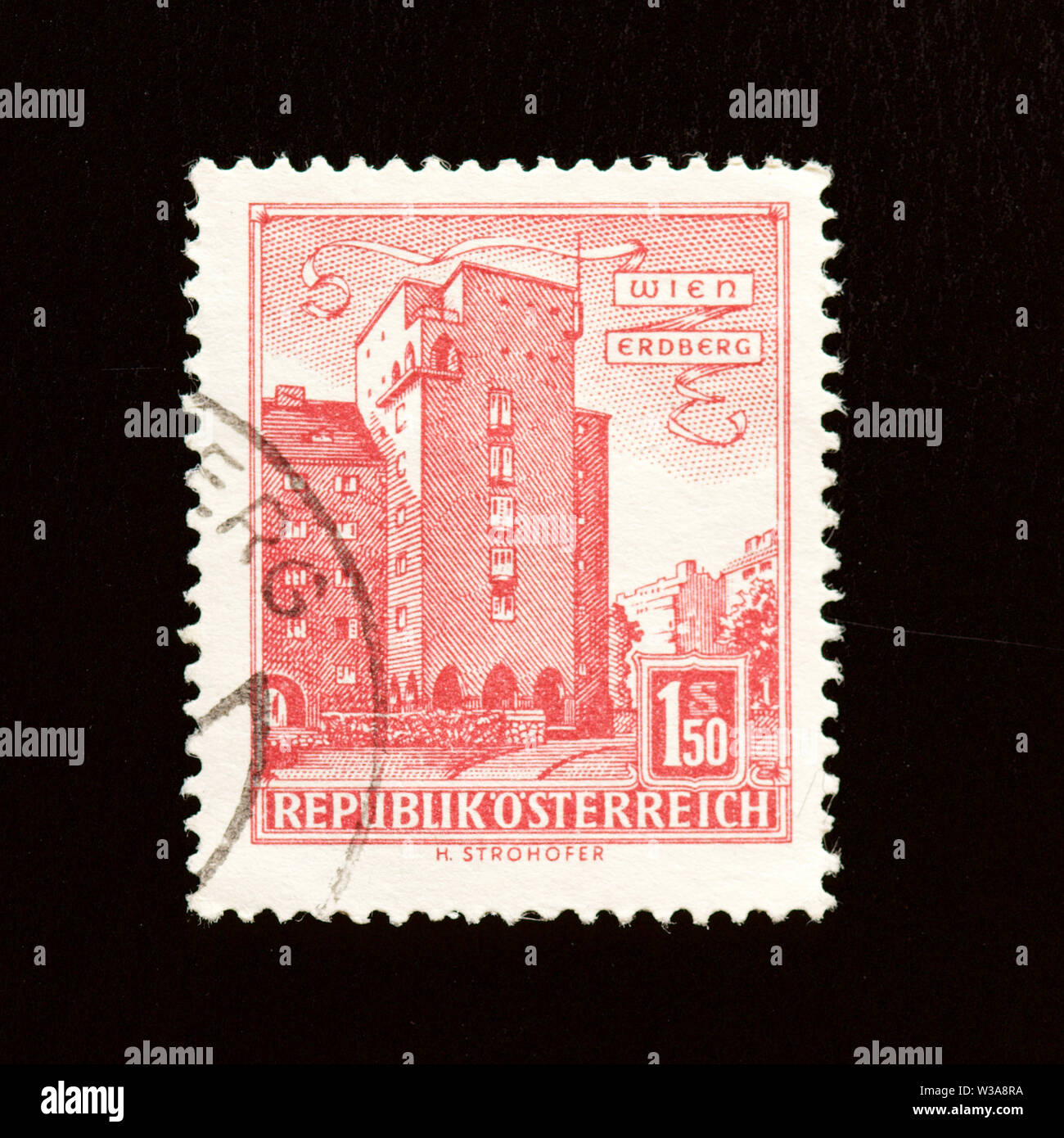 Austria Postage Stamp - 1958 Stock Photo - Alamy