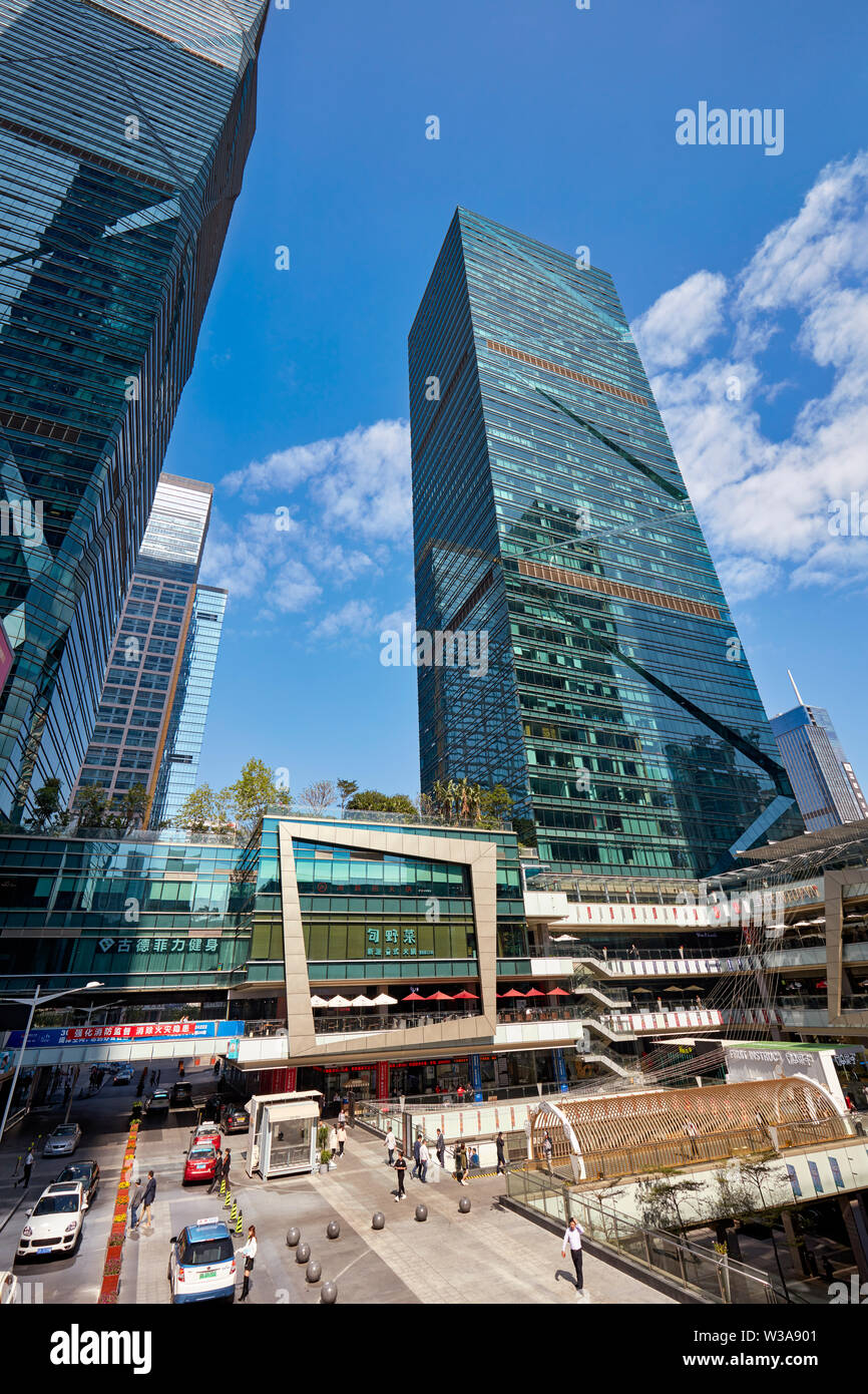 InTown Shopping Mall and surrounding high-rise buildings. Futian ...