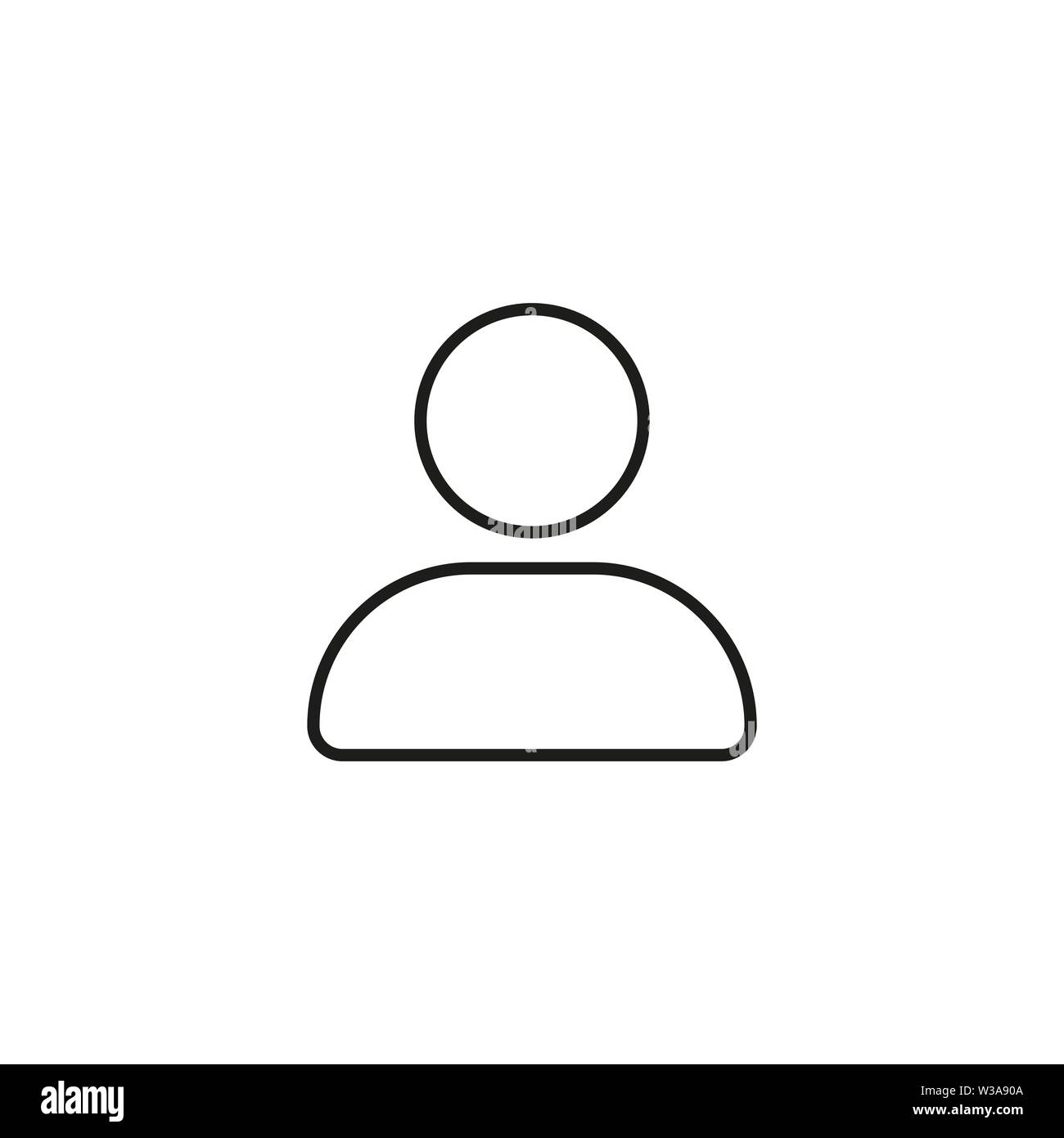 Modern user line icon. Premium pictogram isolated on a white background ...