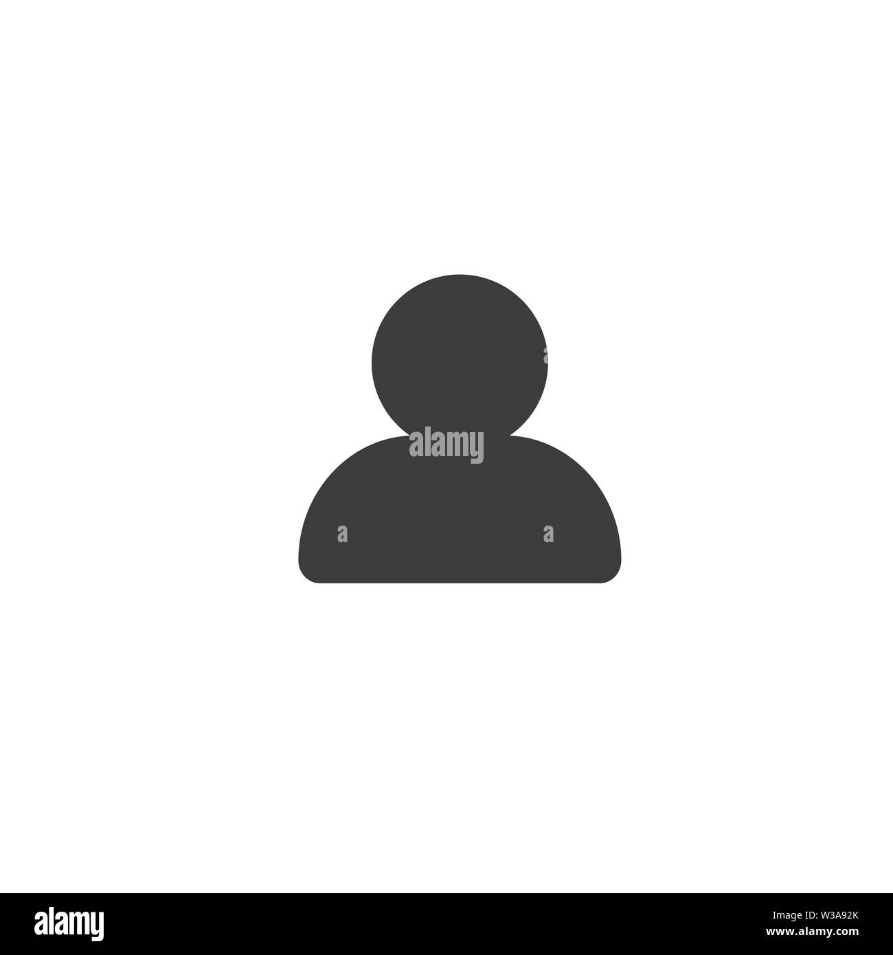 User Icon in trendy flat style isolated on grey background. User ...