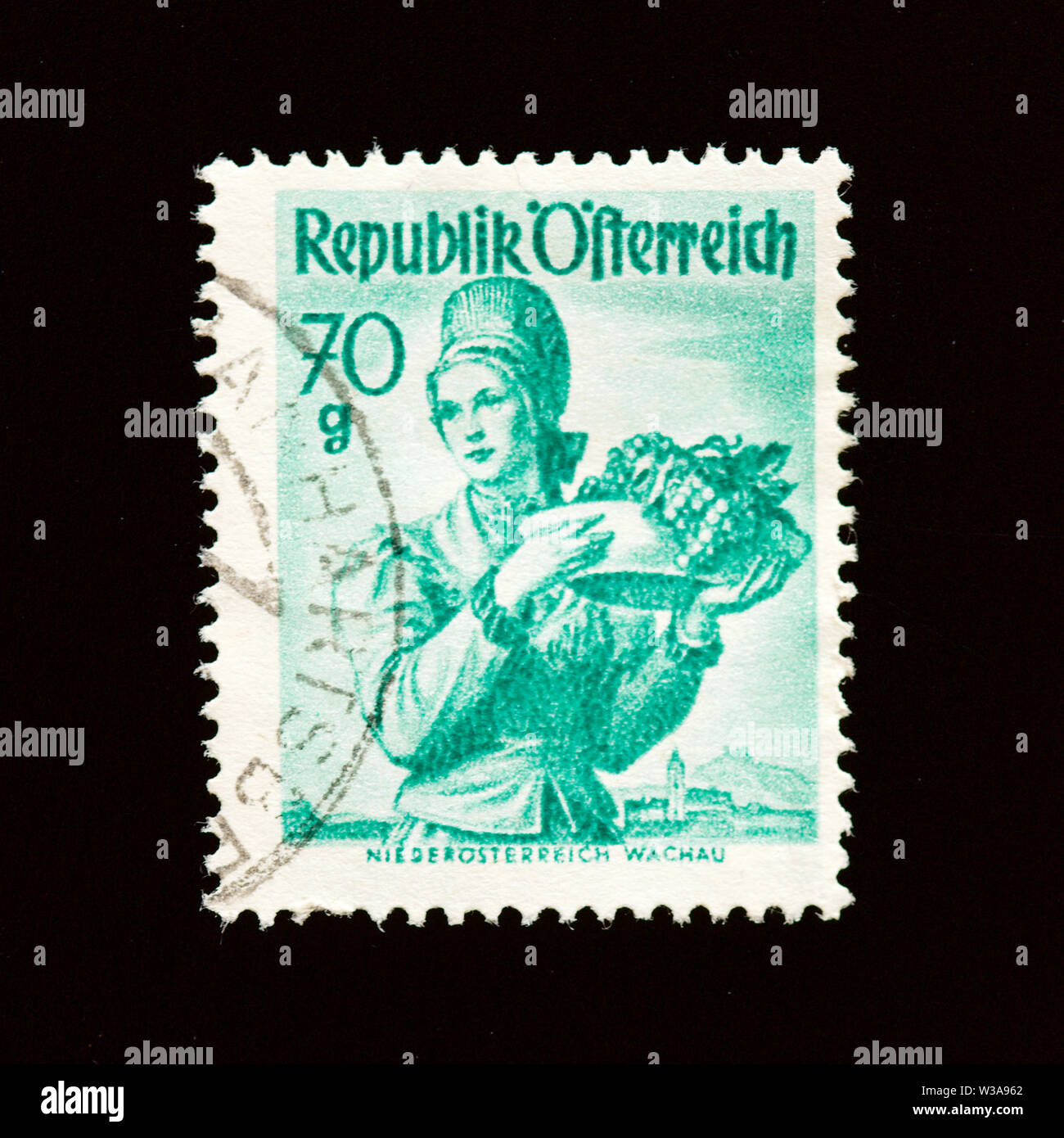 Austria Postage Stamp - Provincial Costume Stock Photo - Alamy