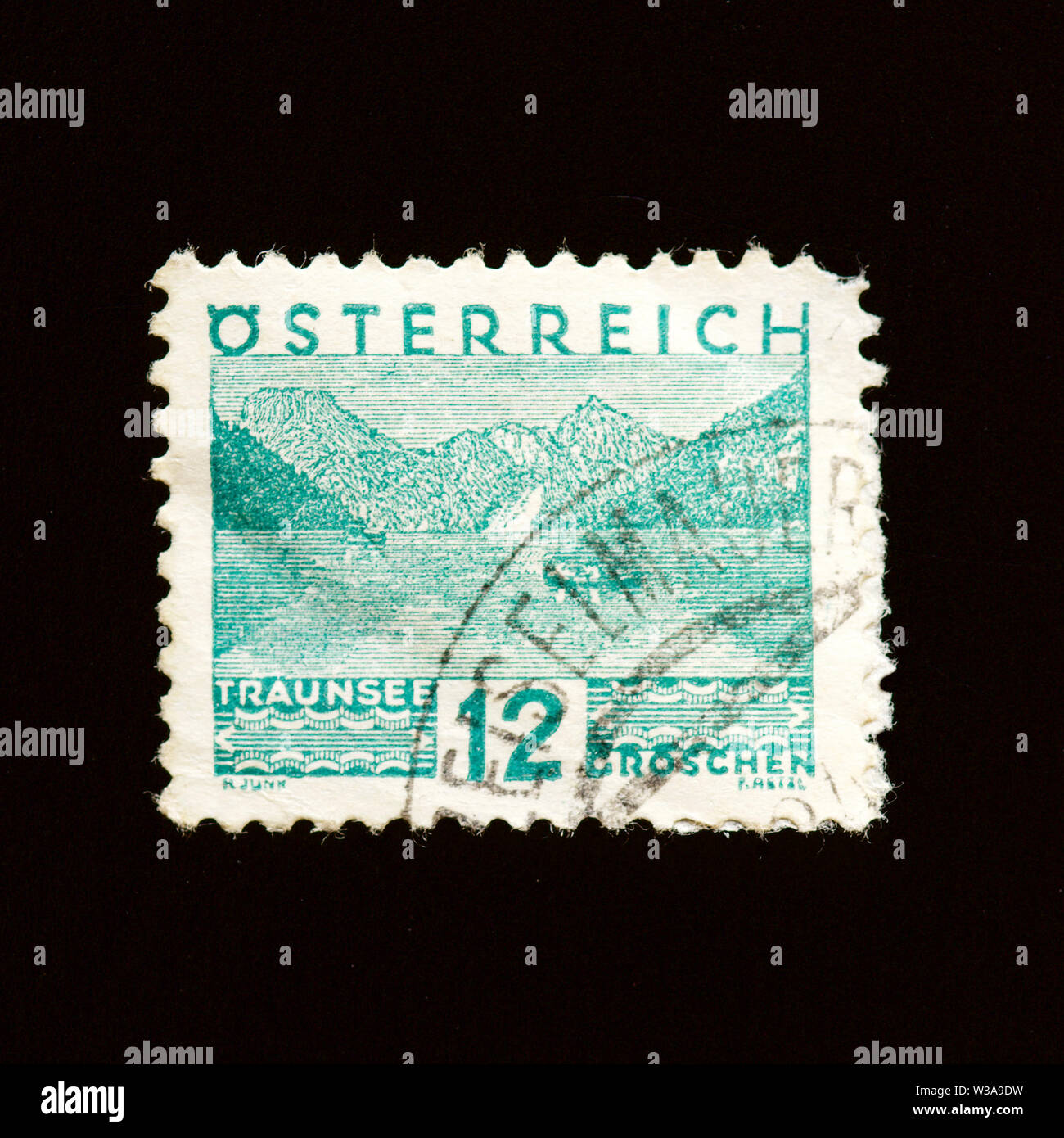 Austria Postage Stamp - Traunsel Stock Photo - Alamy