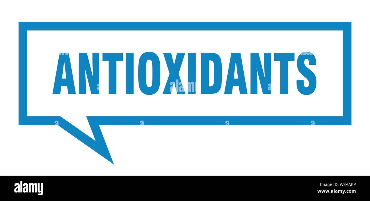 antioxidants sign. antioxidants square speech bubble. antioxidants ...