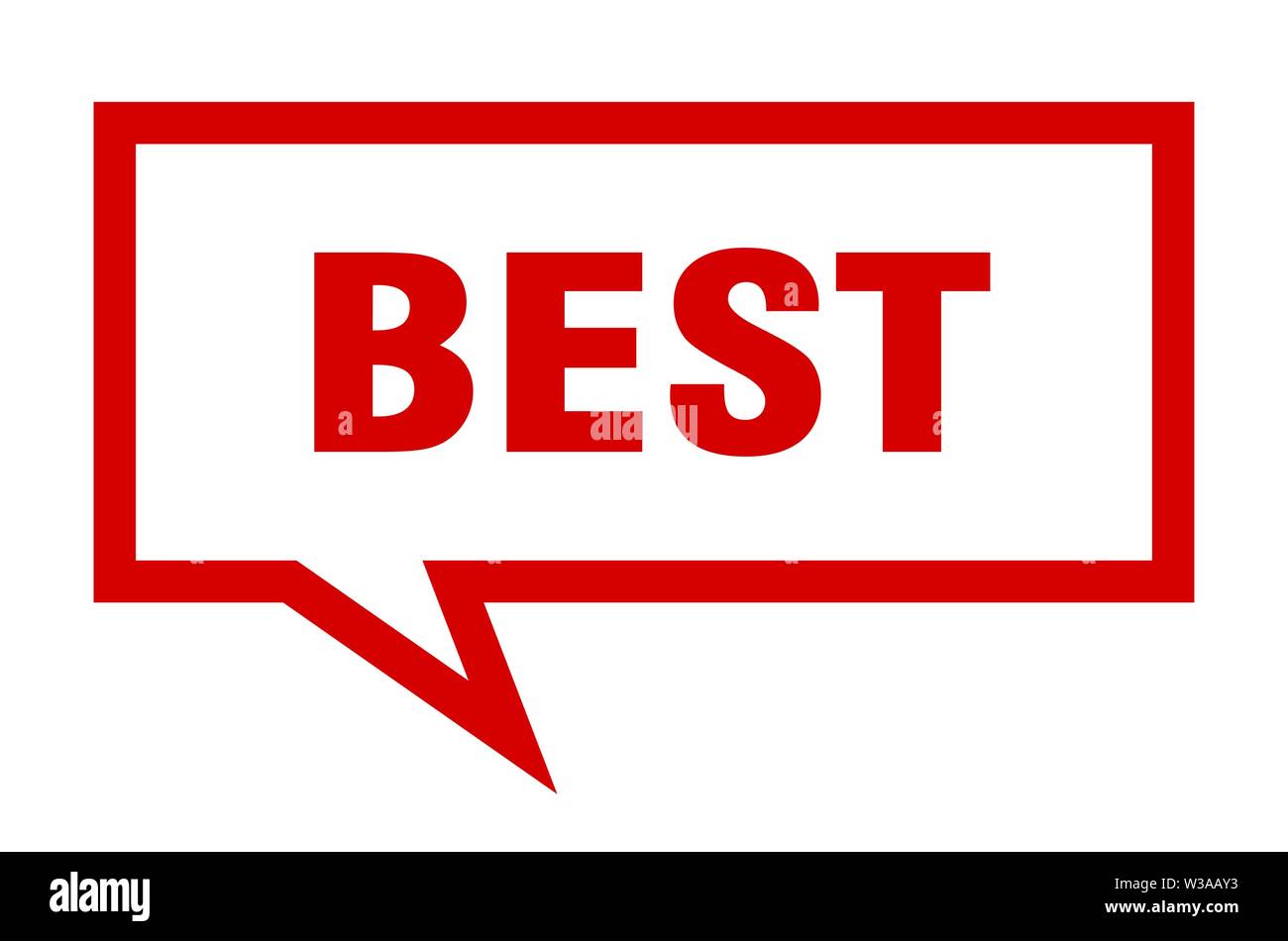 best sign. best square speech bubble. best Stock Vector Image & Art - Alamy