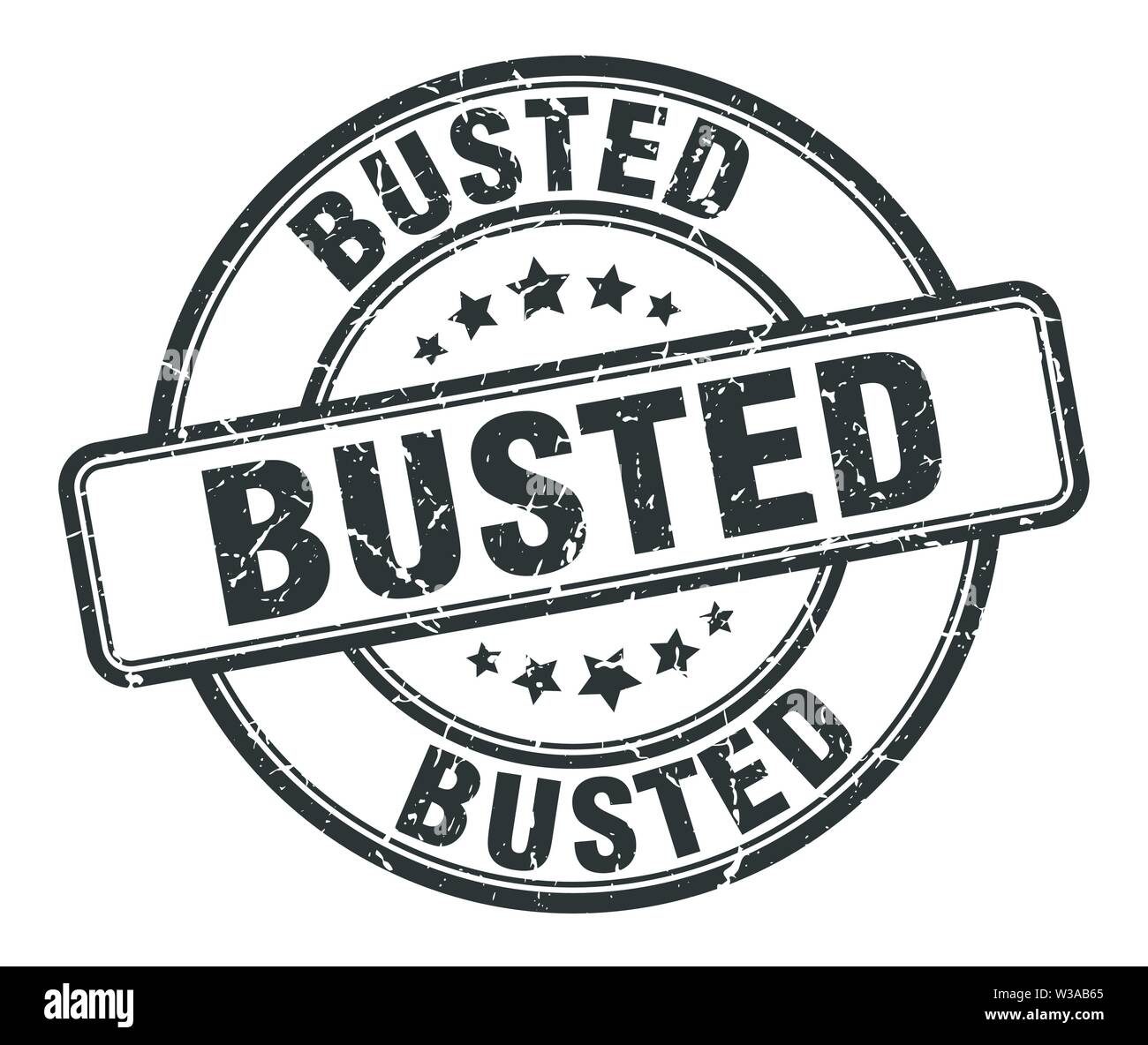 busted stamp. busted round grunge sign. busted Stock Vector Image & Art ...