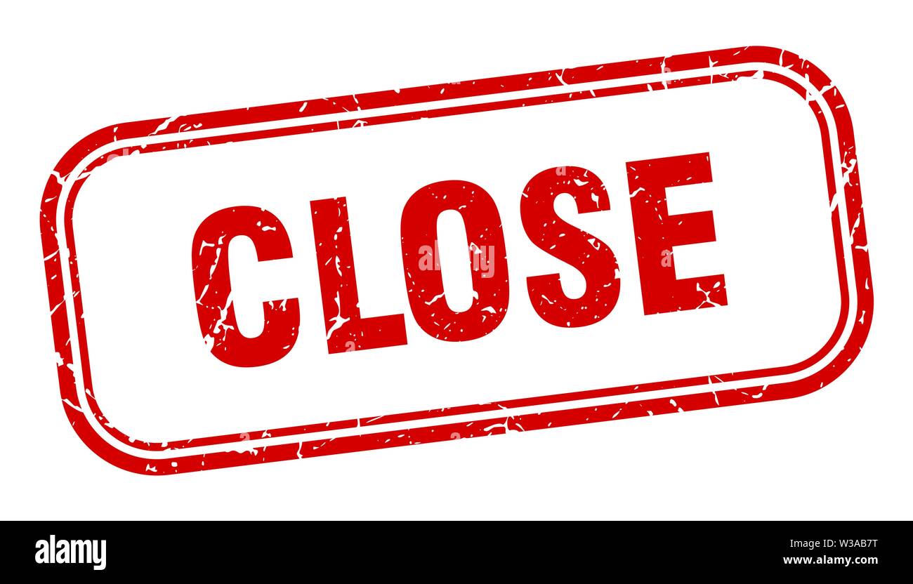 close stamp. close square grunge sign. close Stock Vector Image & Art ...