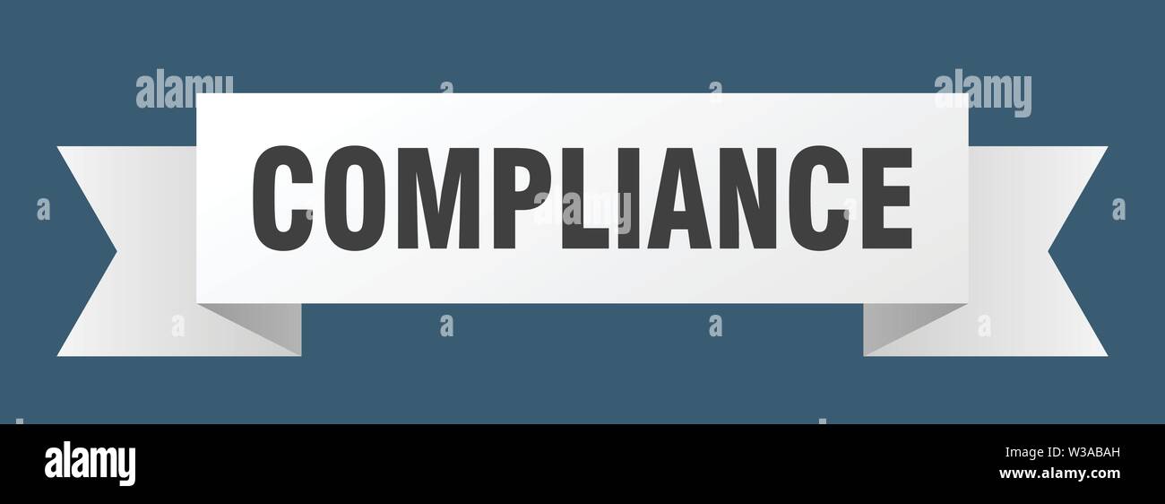 compliance ribbon. compliance isolated sign. compliance banner Stock ...