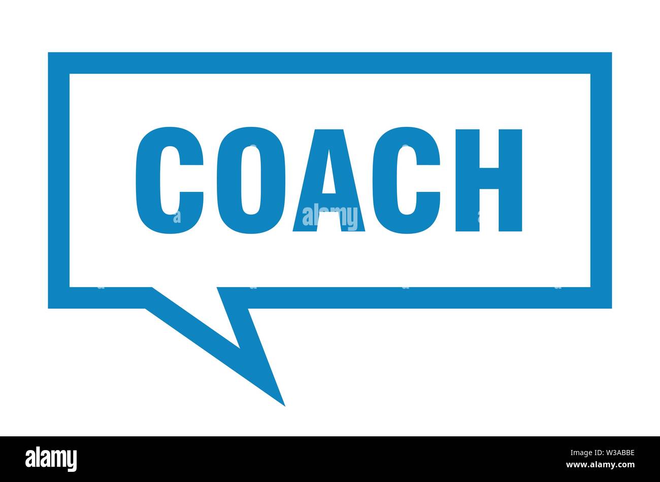 coach sign. coach square speech bubble. coach Stock Vector Image & Art ...