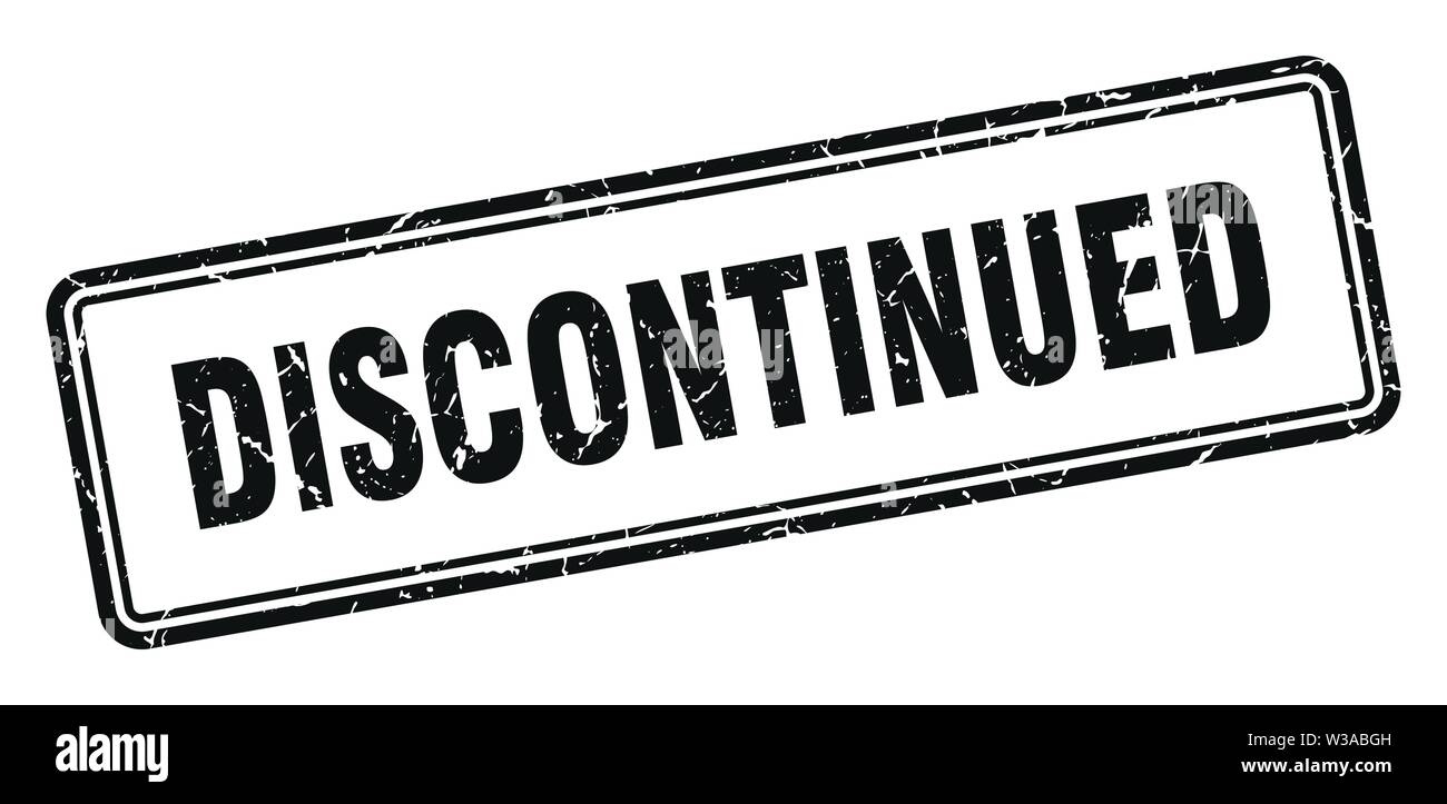 discontinued stamp. discontinued square grunge sign. discontinued Stock ...